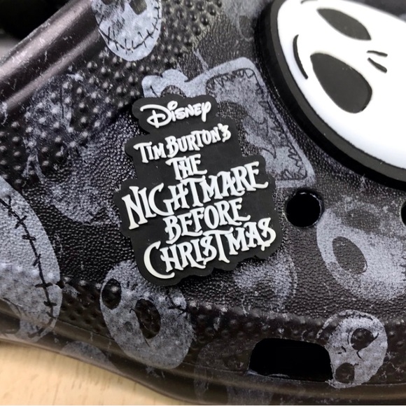 CROCS | Shoes | Crocs The Nightmare Before Christmas M4 W6 Glow Dark Black Clog Jack Skellington ...